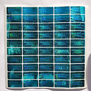 1000 Security Seal Hologram Tamper Evident Warranty Labels Stickers 15 mm x 30 mm- Dealimax Brand (Blue)