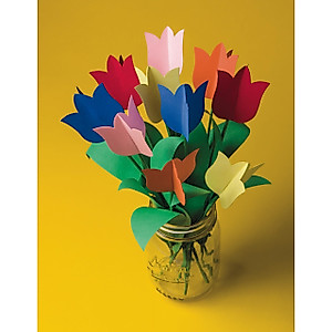 Tru-Ray® Heavyweight Construction Paper Pad, 10 Assorted Colors, 9" x 12", 50 Sheets