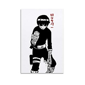 JINGHANG Minimalist Anime Rock Lee Poster Decorative Painting Canvas Wall Art Living Room Posters Bedroom Painting 12x18inch(30x45cm)