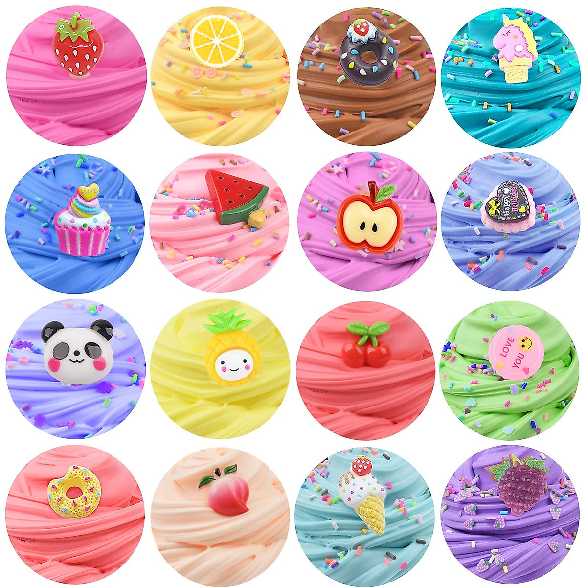 35 Pack Mini Butter Slime Kit with Slime Accessories - Scented Slime for Boys & Girls - Soft, Non-Sticky & Fun Party Toy for Kids - Stress Relief