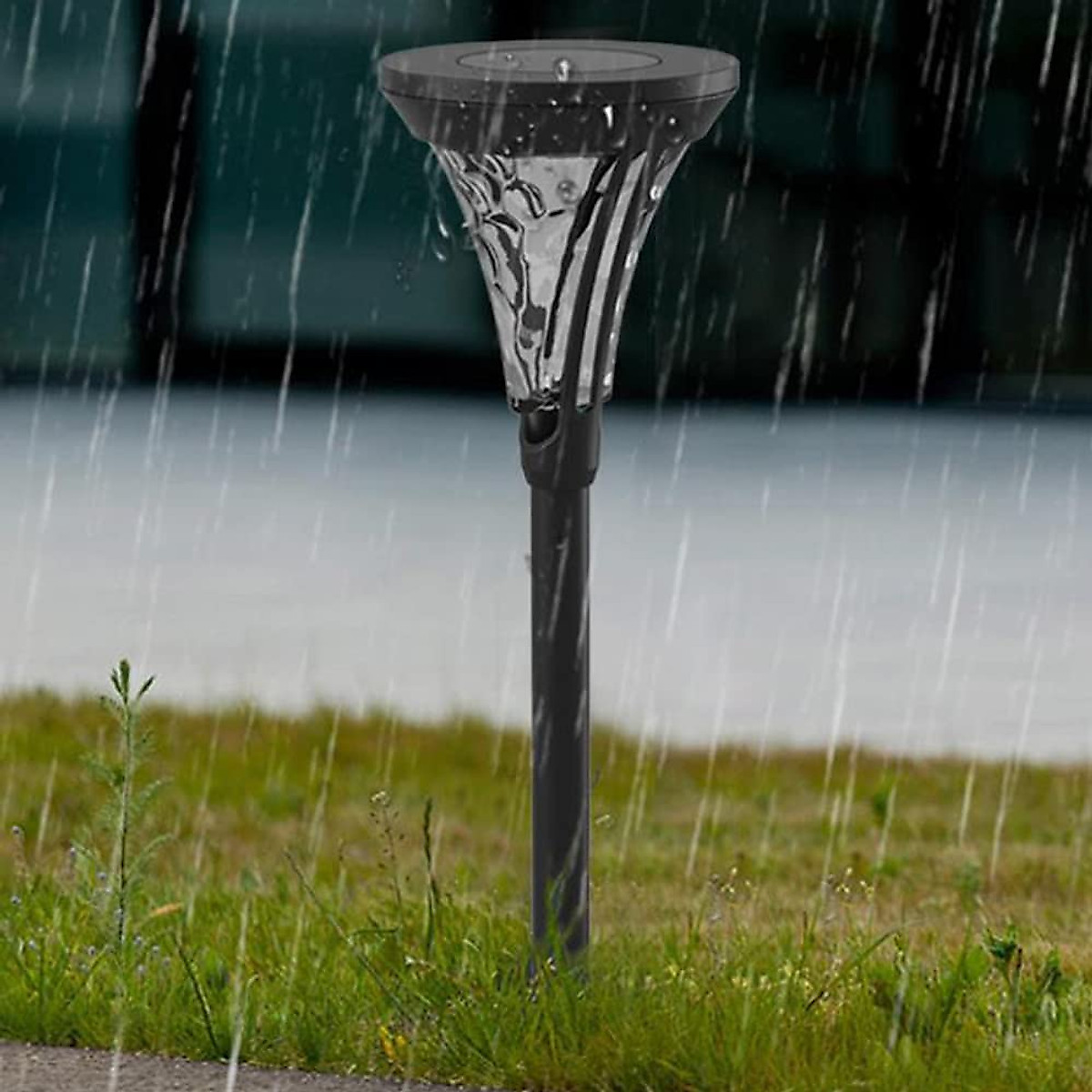 ZHUANYIYI Outdoor Solar Ground Plug Landscape Lights, Garden Lawn Waterproof Lights, Home Garden Pavement Decorative Lights