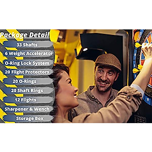 SHOT TAKER CO. EST. 2017 Deluxe Darts Tune up Kit Box | Flights, Sharpener, Shafts, O-Rings, Flight Savers, Accessories (10416-Essential)