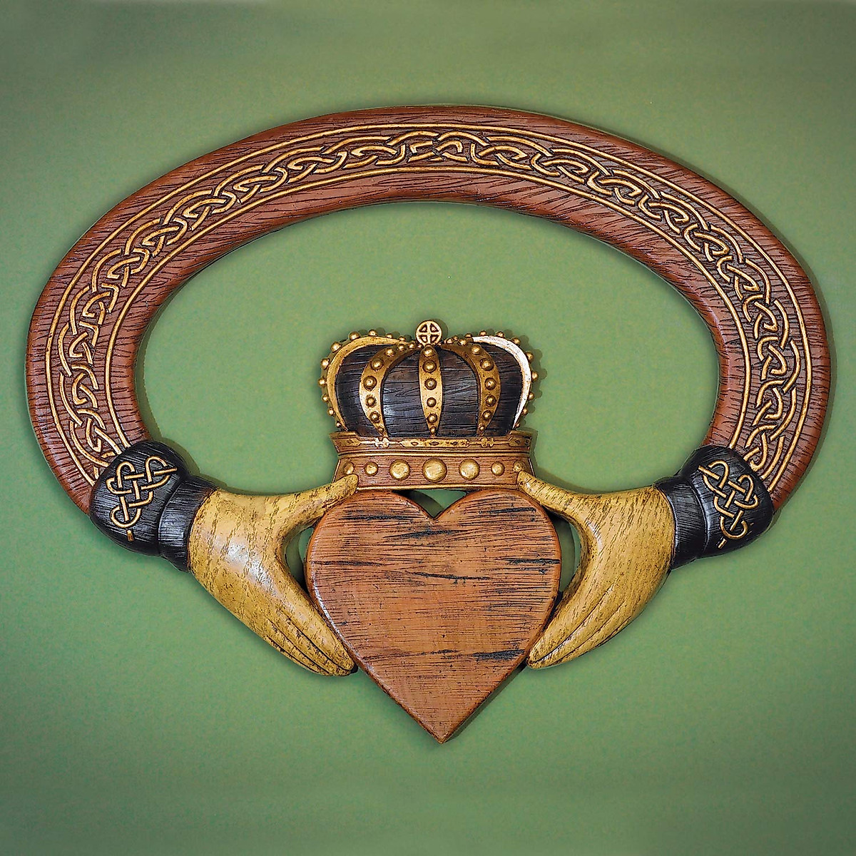 Abbey Gift Press Claddagh Wall Hanging and Card, Brown (54999T)