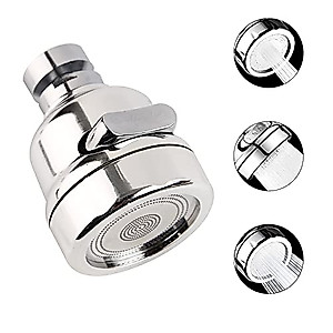 Solimeta Kitchen Sink Faucet Aerator, 360° Rotatable Faucet Sprayer Head Replacement, Water Saving Faucet
