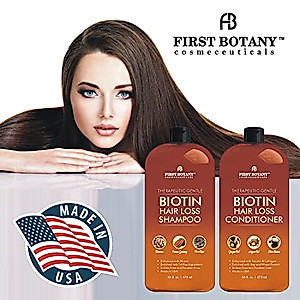 Hair Growth Shampoo Conditioner Set - An Anti Hair Loss Biotin Shampoo and Conditioner with DHT blockers to fight Hair Loss For Men and Women, All Hair types, Sulfate Free - 2 x 16 fl oz