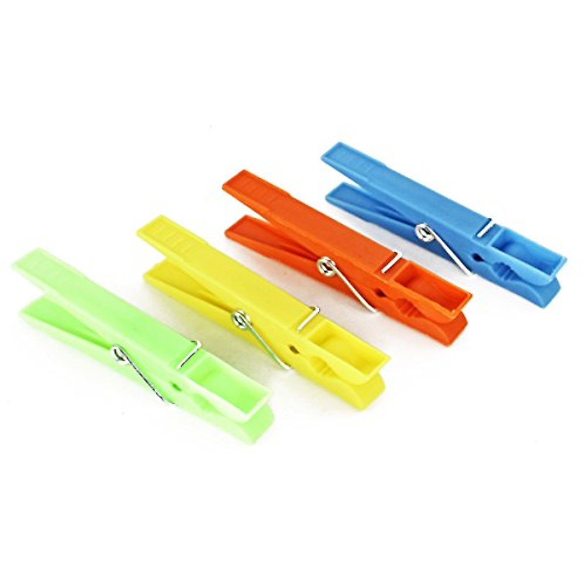 Set of 96 Multi-Colored Black Duck Brand Plastic Clothespins