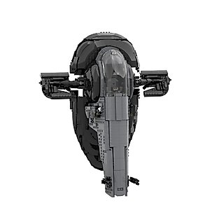 MOCBUILDING Blocks New Star Plan Slave Fire MOC Spray Space Wars Edition Slave NO.1 Spaceship Fighter Kid Toys，8+ Years Old Gift (Black)