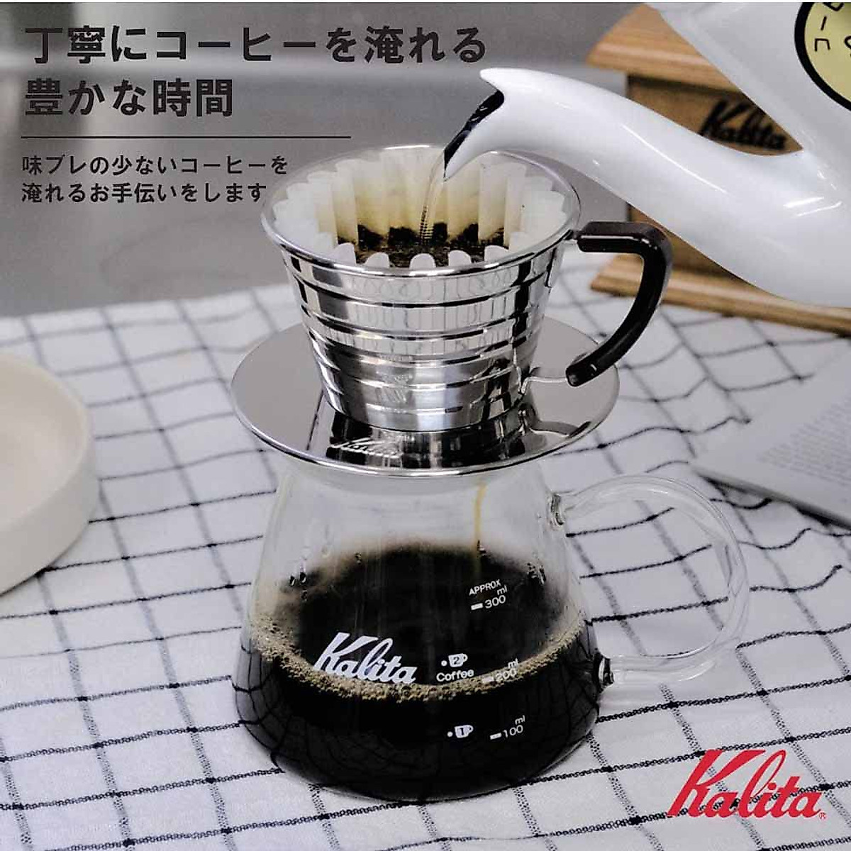 Kalita Wave Series Wave Dripper 155 [For 1 to 2 People] #04151 ,brown (bronze)