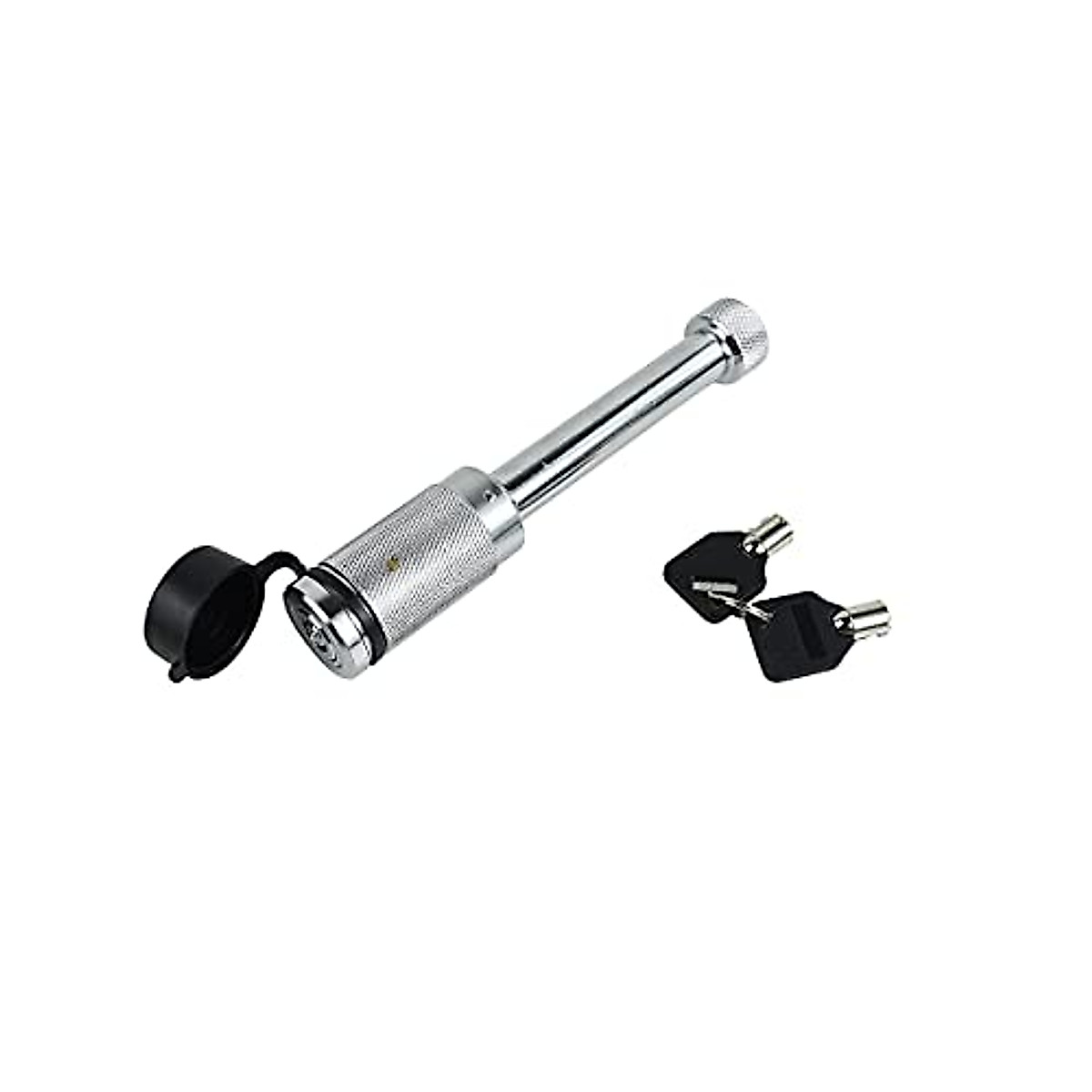 TOPTOW 2-inch Receiver Trailer Hitch Extension Riser with 6-inch Rise/Drop, 2-inch Solid Shank, 10000lbs Capacity with Hitch Lock Chrome