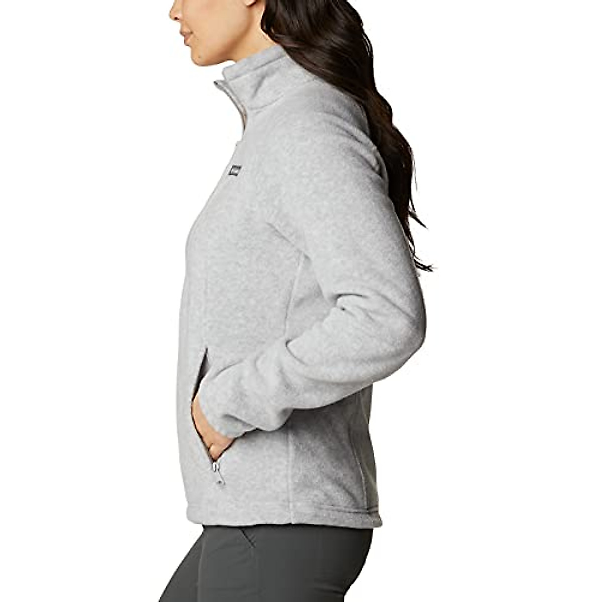 Columbia Women's Benton Springs Full Zip, Cirrus Grey Heather, Large