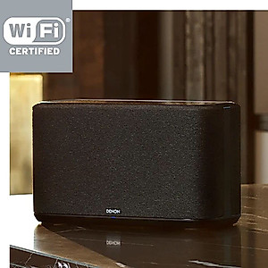 Denon New Home 350 Wireless Smart Speaker – Powerful Stereo Sound, Wi-Fi & Bluetooth, HEOS Built-in, Alexa Built-in, Siri & AirPlay 2, Spotify Connect, Multi-Room Support, Black