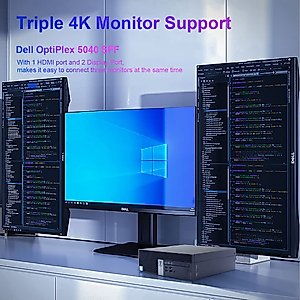 Dell OptiPlex 5040 Desktop Computers PC, Intel Core i7-6700 3.4GHz,16GB Ram New 1TB M.2 NVMe SSD, Intel AC7260 Built-in WiFi Bluetooth,HDMI, Refurbished Desktop Computer,Windows 10 Pro (Renewed)