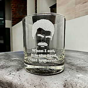 Brindle Southern Farms Ron Swanson Rocks Glasses: Parks and Rec Inspired Etched Whiskey Glass/Drinking Glass Gift Set for Ron Swanson Fan