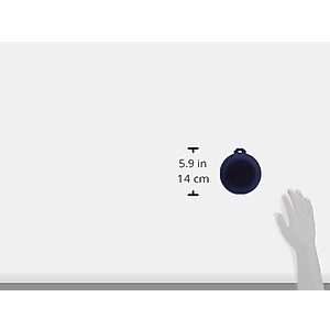 Petmate 23367 Silicone Round 1.5-Cup Travel Bowl for Pets, Navy Blue