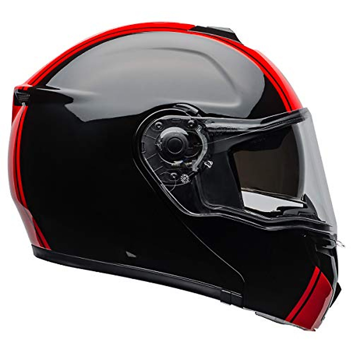 BELL SRT Modular Helmet (Ribbon Gloss Black/Red - Medium)