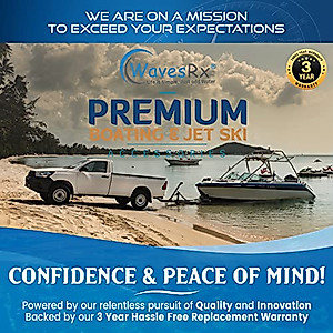 WavesRx Boat Trailer Hitch Tightener & Stabilizer | Stainless Steel Anti-Rattle Clamp for 2" Hitch Receivers | Marine Grade, Rust-Free, Long-Lasting U-Bolt for Safe Transportation of Your Watercraft