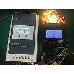 EPEVER Remote Meter MT50 for MPPT Solar Charge Controller LCD Display Monitoring Setting Reading for Tracer-AN, Triron-N, XTRA Series Regulator (MT-50 Remote Meter)