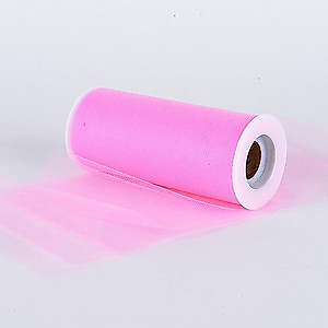 BBCrafts Premium Tulle Fabric (18 inch | 25 Yards) (Paris Pink)