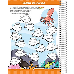 School Zone - Big First Grade Workbook - 320 Spiral Pages, Ages 6 to 7, 1st Grade, Reading, Parts of Speech, Basic Math, Word Problems, Time, Money, Fractions, and More (Big Spiral Bound Workbooks)
