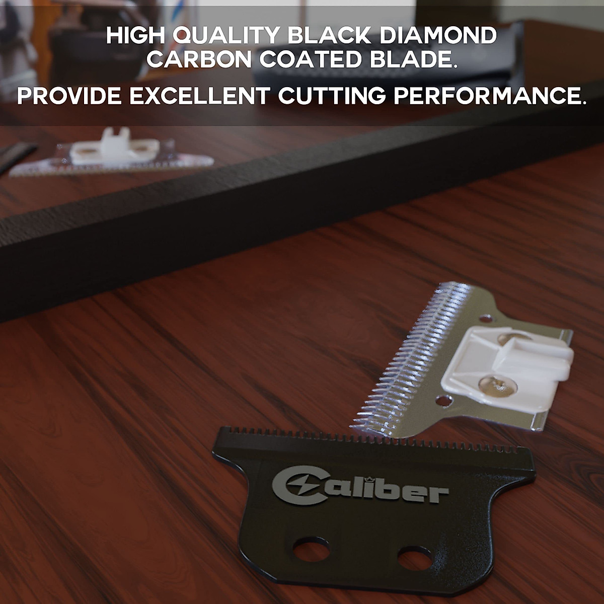 Caliber Pro Replacement Blade for .38 Trimmer - Cordless Trimmer Spare Japanese Steel Carbon Coating Blade - Smooth and Sharp Blades for Men's Electric Beard & Hair Trimmers (Special Premier Blades)