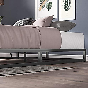 ZINUS Joseph Metal Platforma Bed Frame, Mattress Foundation, Wood Slat Support, No Box Spring Needed, Sturdy Steel Structure, King