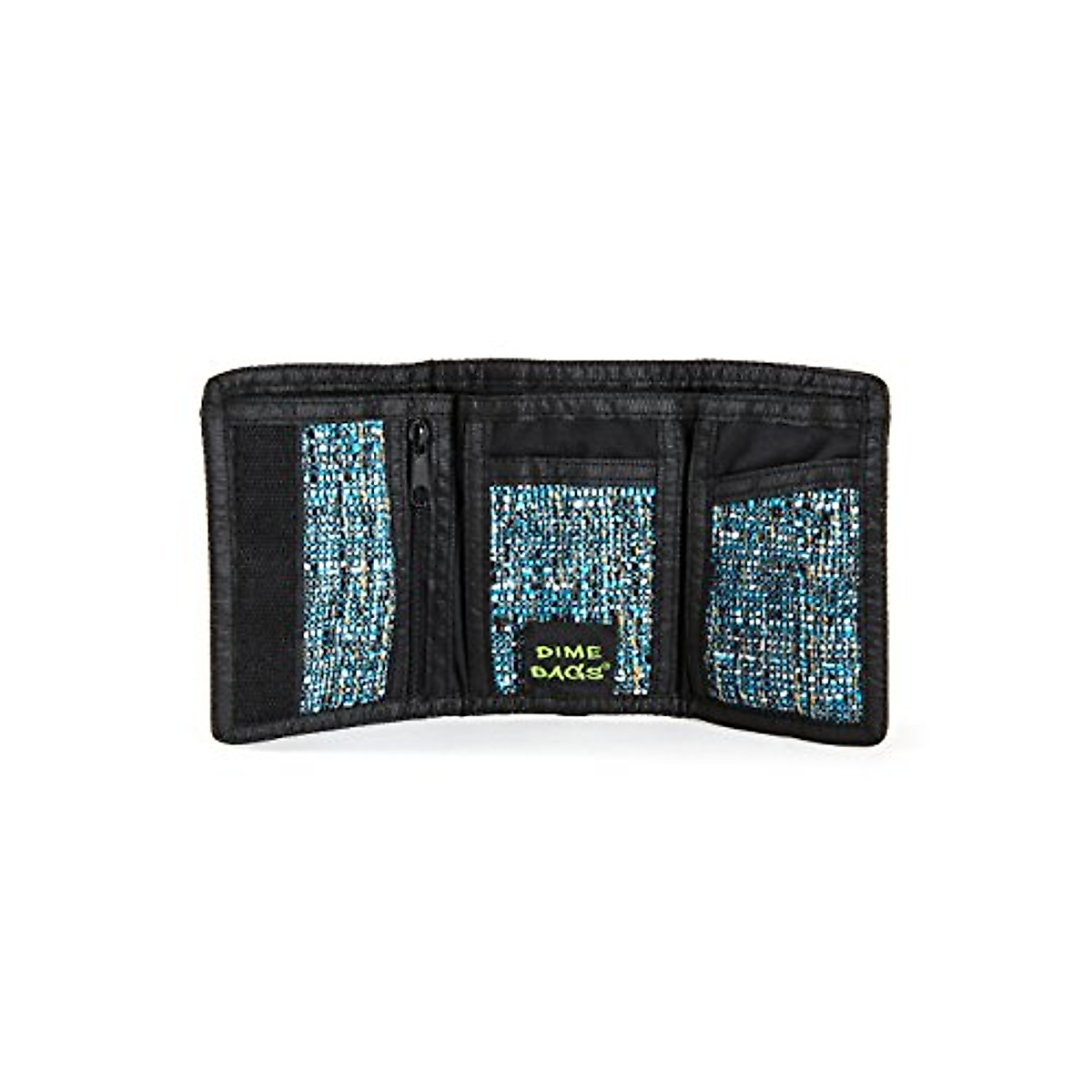 DIME BAGS Trifold Hempster Wallet - Classic Trifold Design w/Exterior Pocket and Interchangable Label (Glass)