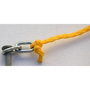 Home Court Portable Set Guy Line Rope Sets (Yellow, Pull-up Style Ropes)
