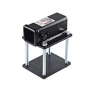 TOPTOW RV Bumper Hitch Receiver 63801 for 4 inch to 4.5 inch Beams, 2 inch Receiver Opening, Fits for Bike Racks, Cargo Carriers Camper-on