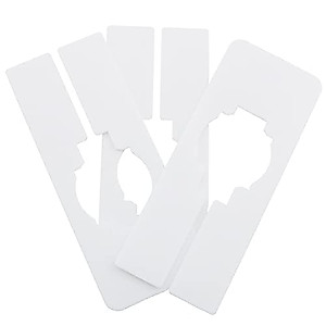 YHXiXi 14PCS Rectangular White Plastic Closet Dividers Clothing Rack Dividers Closet Dividers Rectangular Blank Hanging Clothes Dividers for Closet Cloth Home Store