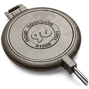 Rome 1028 Chuckwagon Waffle Iron, Cast Iron, One Size, Gray