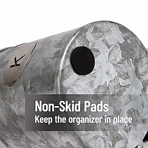 Mind Reader 3-Compartment Caddy Utensil Holder, Silver