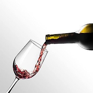 PARACITY Wine Glasses, christmas gift, Crystal Clear Glass, Long Stem Wine Glass for Red and White Wine - 10 OZ (Set of 2), Mother's Day Gift