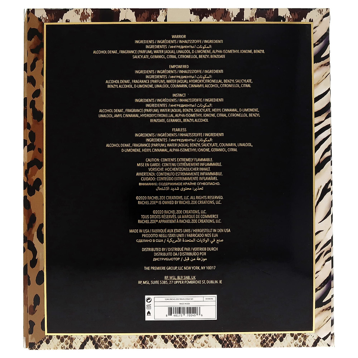 RACHEL ZOE Perfume Gift Set - Travel Size Perfume, Eau de Parfum for Women - Collection of Four Unique Fragrances - Ideal Gift Set for Women - 4 pc