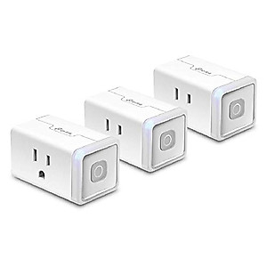 Kasa Smart Plug by TP-Link, Smart Home WiFi Outlet,12 Amp, 4-Pack & Plug by TP-Link, Smart Home WiFi Outlet Works with Alexa, Echo, Google Home & IFTTT, No Hub Required, Remote Control, 12 Amp,3-Pack