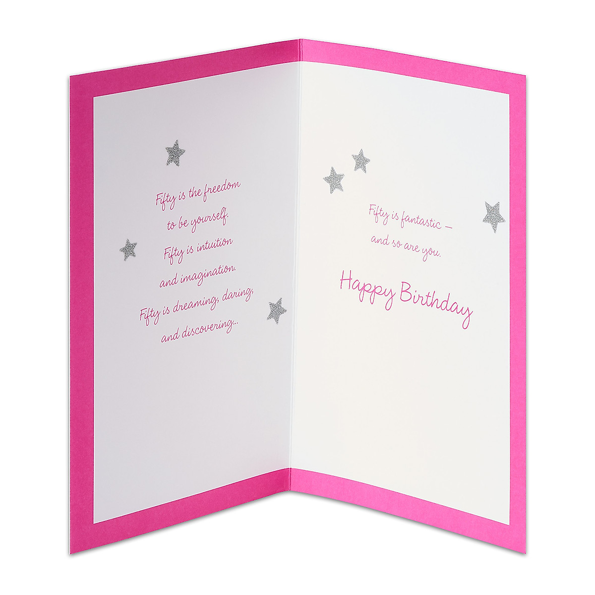 American Greetings 50th Birthday Card for Her (50 Is the New Fabulous)