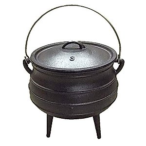 Cuisiland 8.6QT Pre-seasoned Cast Iron Potjie pot