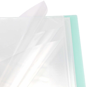 JAPCHET 6 Pack Diamond A3 Painting Storage Book, 180 Clear Pockets Art Portfolio Presentations Folder, Diamond A3 Painting Folder for Artwork (Green, White)