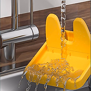 Andy's Orchids Foldable Pot Lid Rack,Plastic Stand Kitchen Organizer, Spoon Holder Spatula Pan Cover Shelf,Tabletop Multi-function Storage Tools