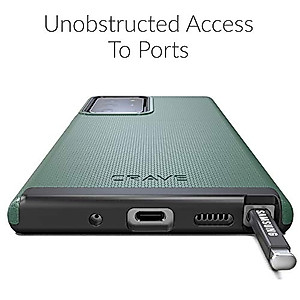 Crave Dual Guard for Galaxy Note 20 Ultra Case, Shockproof Protection Dual Layer Case for Samsung Galaxy Note 20 Ultra - Forest Green
