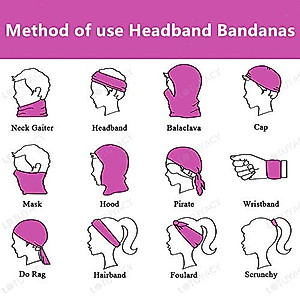 6PCS Gator Masks Tube Bandanas Paisley Neck Gaiter Outdoor Face Mask Seamless Headband Magic scarf High Elastic Face Cover Head Wraps Balaclava with UV Resistance for Yoga Hiking Running