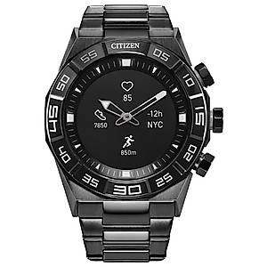 Citizen CZ Smart Gen 1 Hybrid smartwatch 44mm, Continuous Heart Rate Tracking, Fitness Activity, Golf App, Displays Notifications and Messages, Bluetooth Connection, 15 Day Battery Life