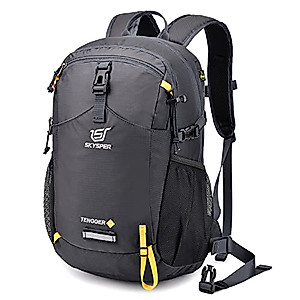 SKYSPER Small Daypack 20L Hiking Backpack Lightweight Travel Day Pack with Waist Strap for Women Men(Darkgray)
