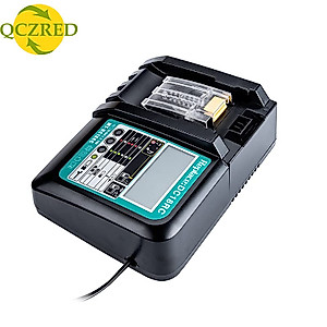 QCZRED 18V 5.0 Ah BL1850B Battery with DC18RC Charger Compatible with Makita 18 Volt LXT Battery BL1830 BL1850 BL1840 BL1850B BL1845 BL1815 BL1820 BL1860B