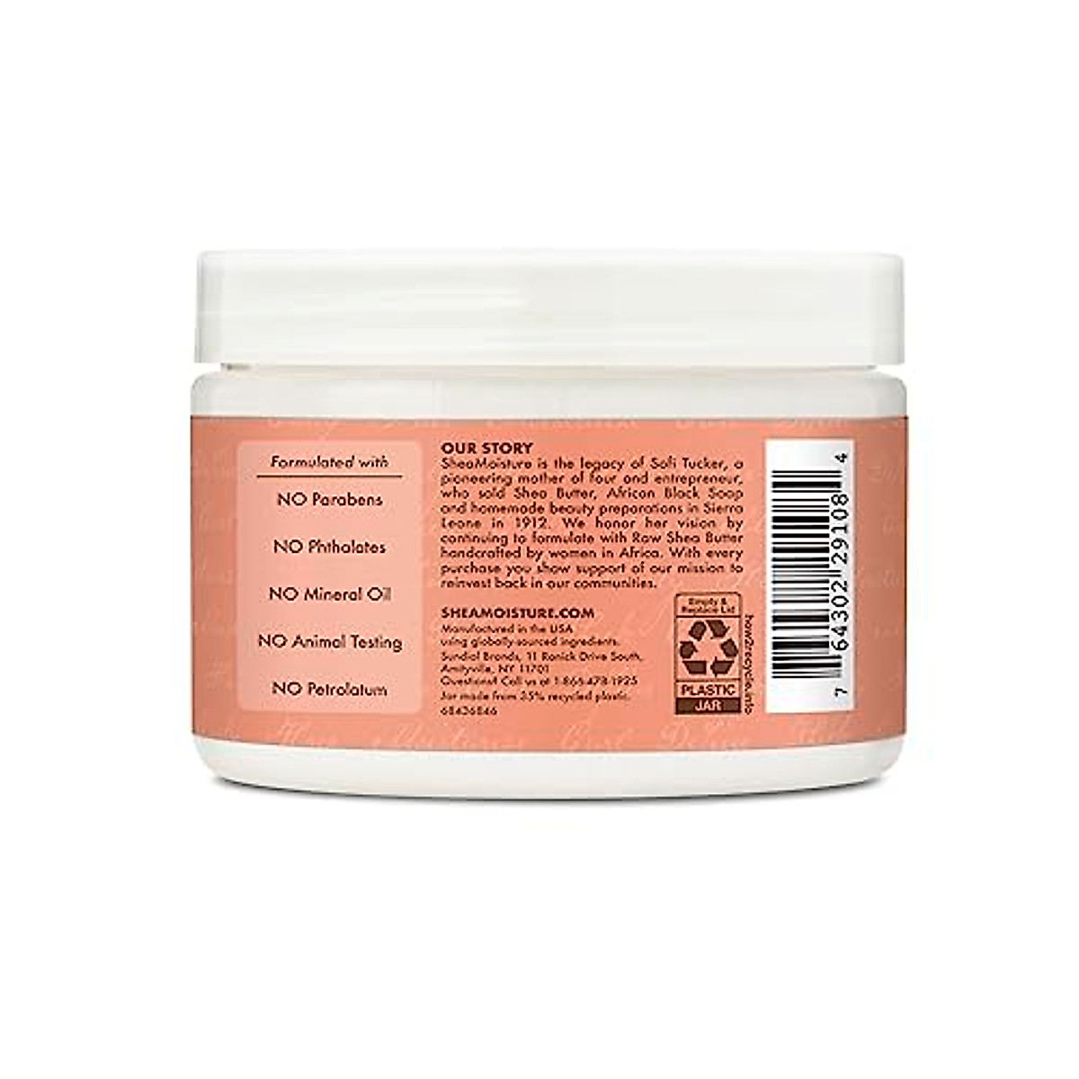 SheaMoisture Hair Mask Coconut & Hibiscus for Dry Curls Hair Mask with Shea Butter 11.5 oz