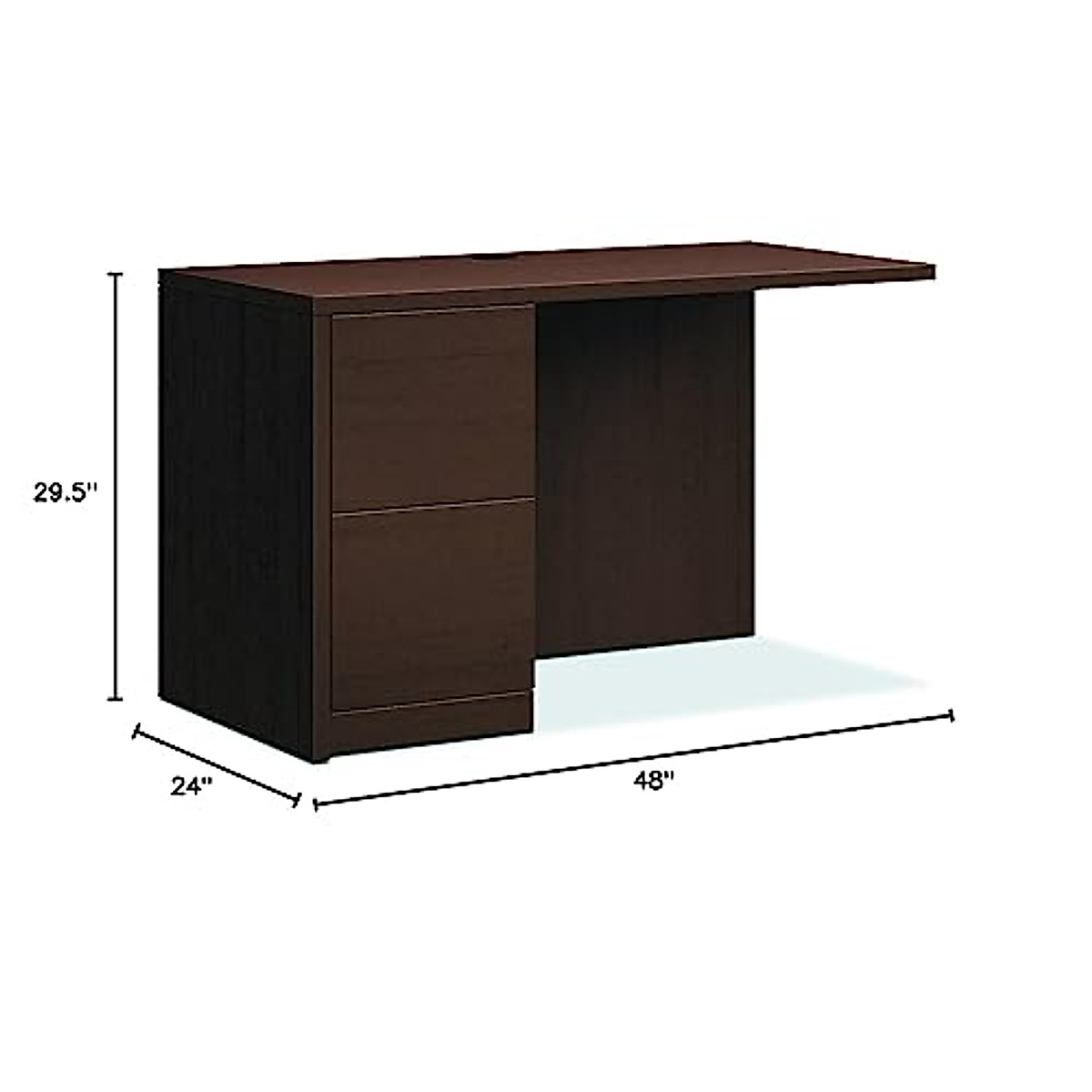 HON 10500 Left Return | 48" W Mocha