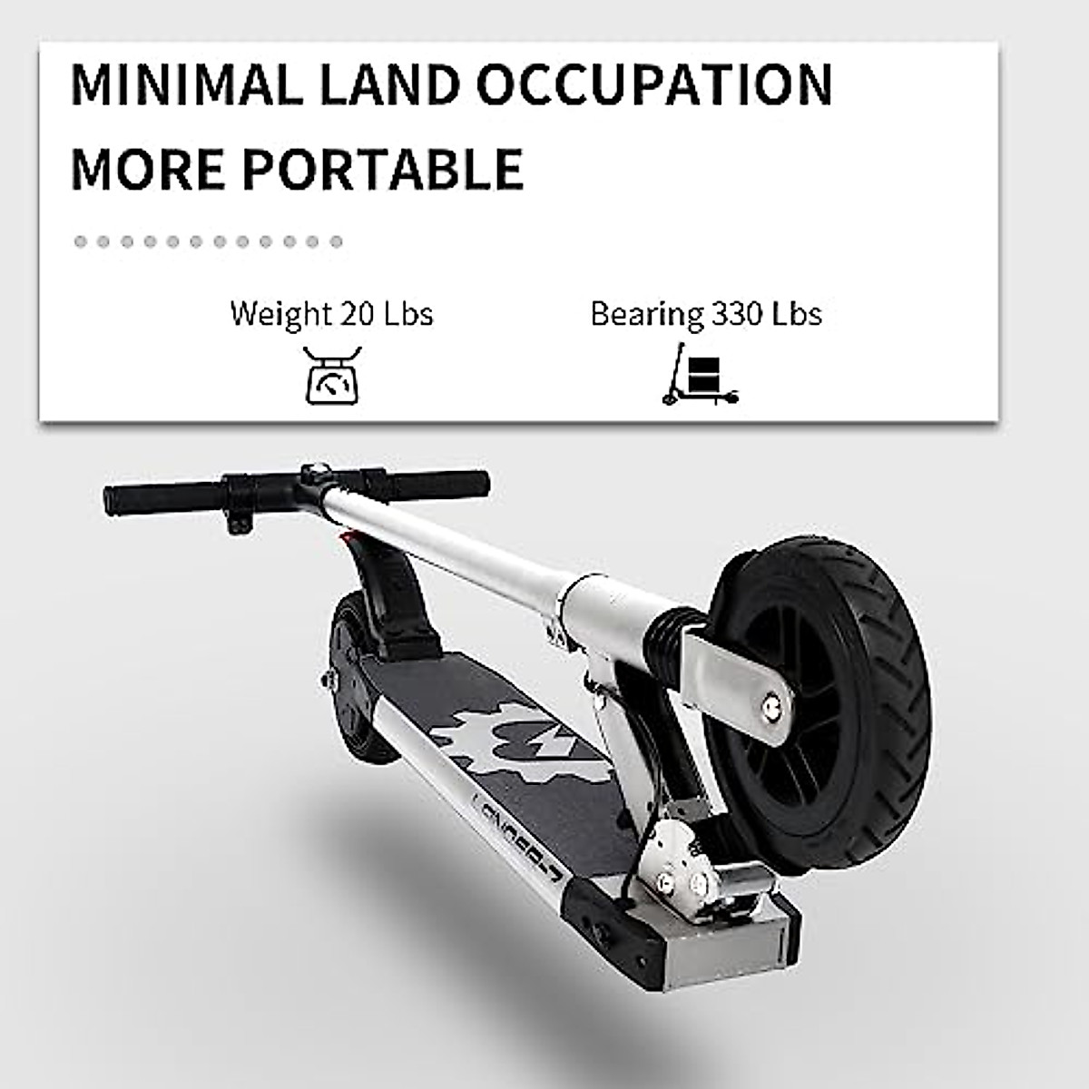 Electric Scooter Adults High Performance Kick Scooter,Portable Folding Commuting Electric Scooter (White)