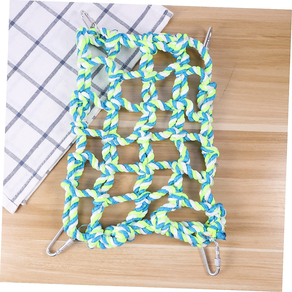 balacoo 2pcs Toys for Hamsters Hamster Toys Small Animal Activity Toy Rat Climbing Rope Net Rat Toys for Pet Rats Ferret Hammock Parrot Toys Parrot Climbing Net to Climb The Swing Ferrets