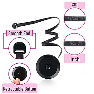 Mr. Pen- Body Measuring Tape, 2 Pack, 60Inch/150cm, Soft , Retractable Tape Measure, Body Tape Measure, Soft Measuring Tape, Fabric Tape Measure, Sewing Tape Measure.