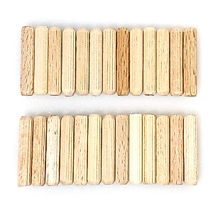 ReplacementScrews Wooden Dowel Pins Compatible with IKEA Part 101345 Wood Dowels (Pack of 24)