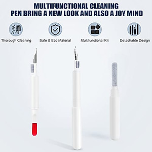 Airpod Pro Cleaning Pen with Charging Case, Earbuds Cleaner Kit with Soft Brush,with Multi Function for Earphones, Camera,Mobile Phone, Computer Keyboard